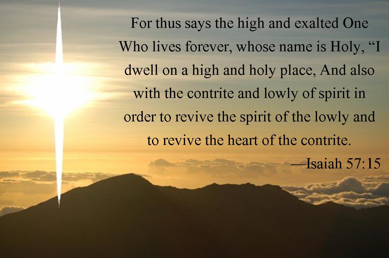 Isaiah 57:15 - Wellspring Christian Ministries