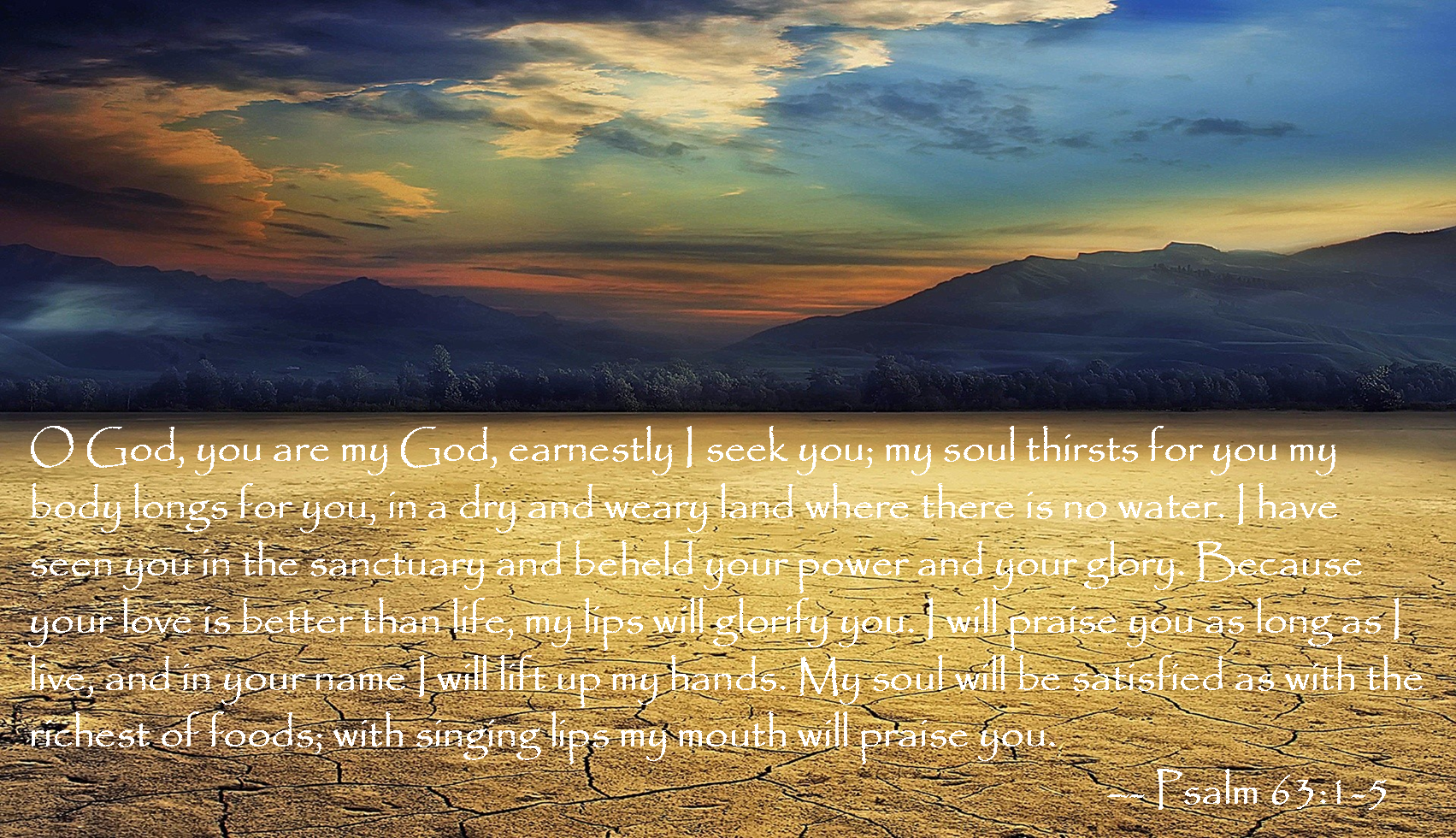 Psalm 63:1-5 - Wellspring Christian Ministries