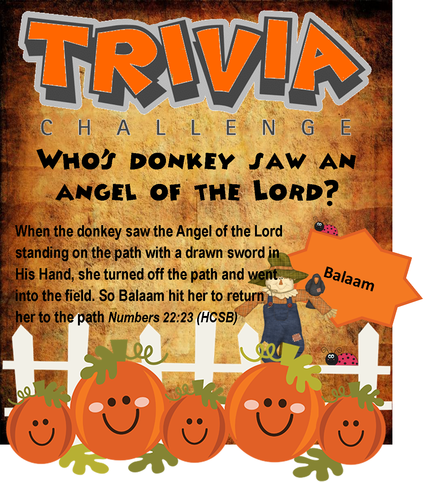 Trivia Answer - Wellspring Christian Ministries