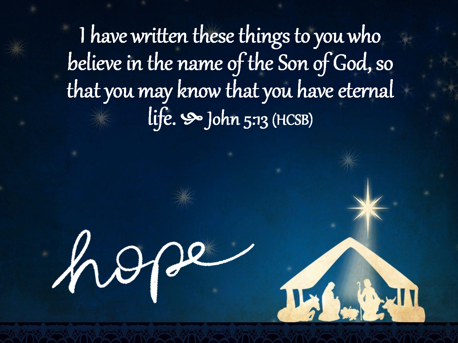 John 5:13 – That you may know - Wellspring Christian Ministries