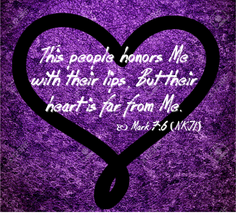 Lip Service without Heart Service - Wellspring Christian Ministries